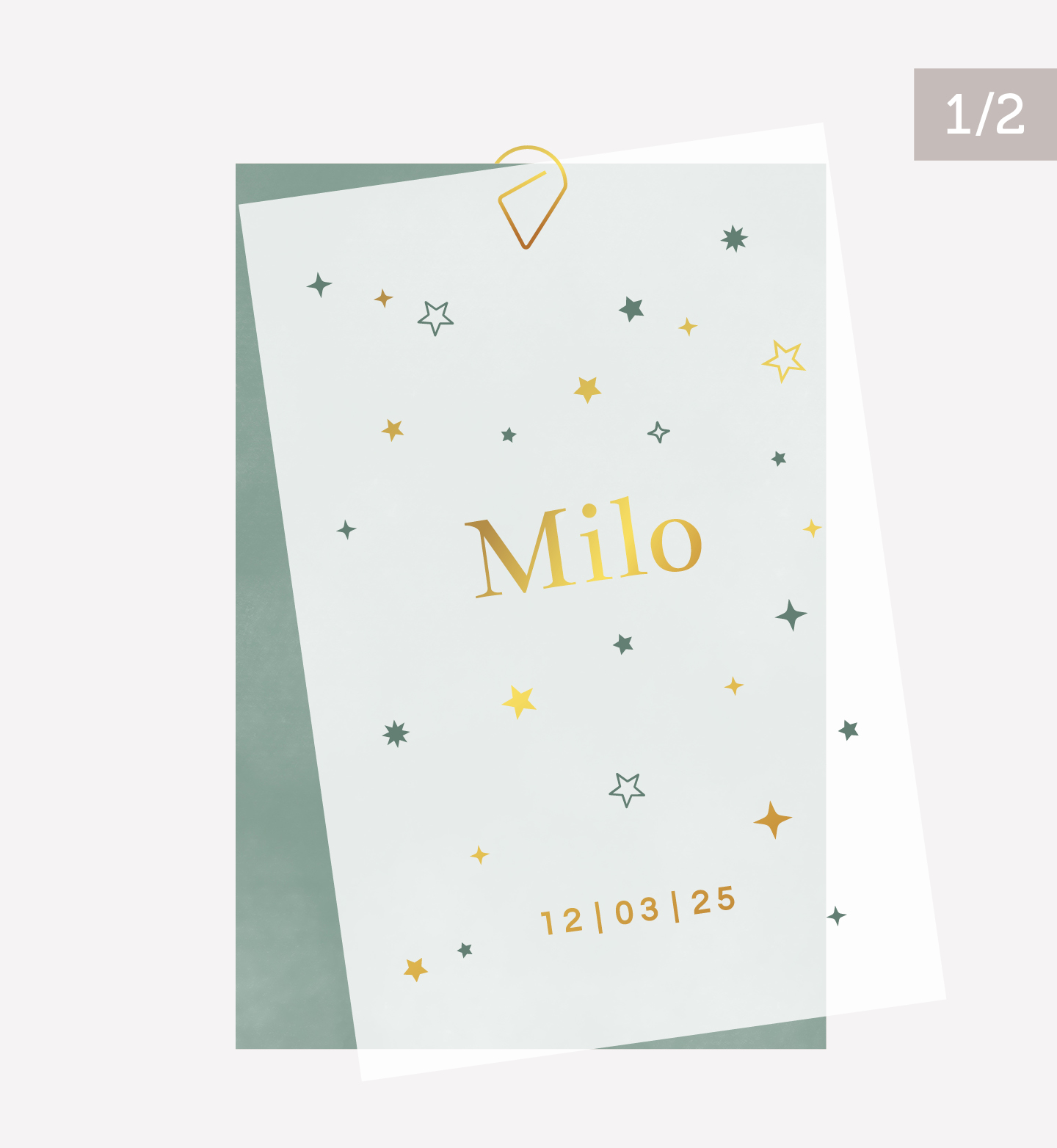 Kalkpapier geboortekaartjes | Buroleo